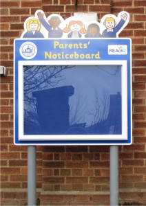 Character Outdoor School Notice Board - Signs 4 Schools